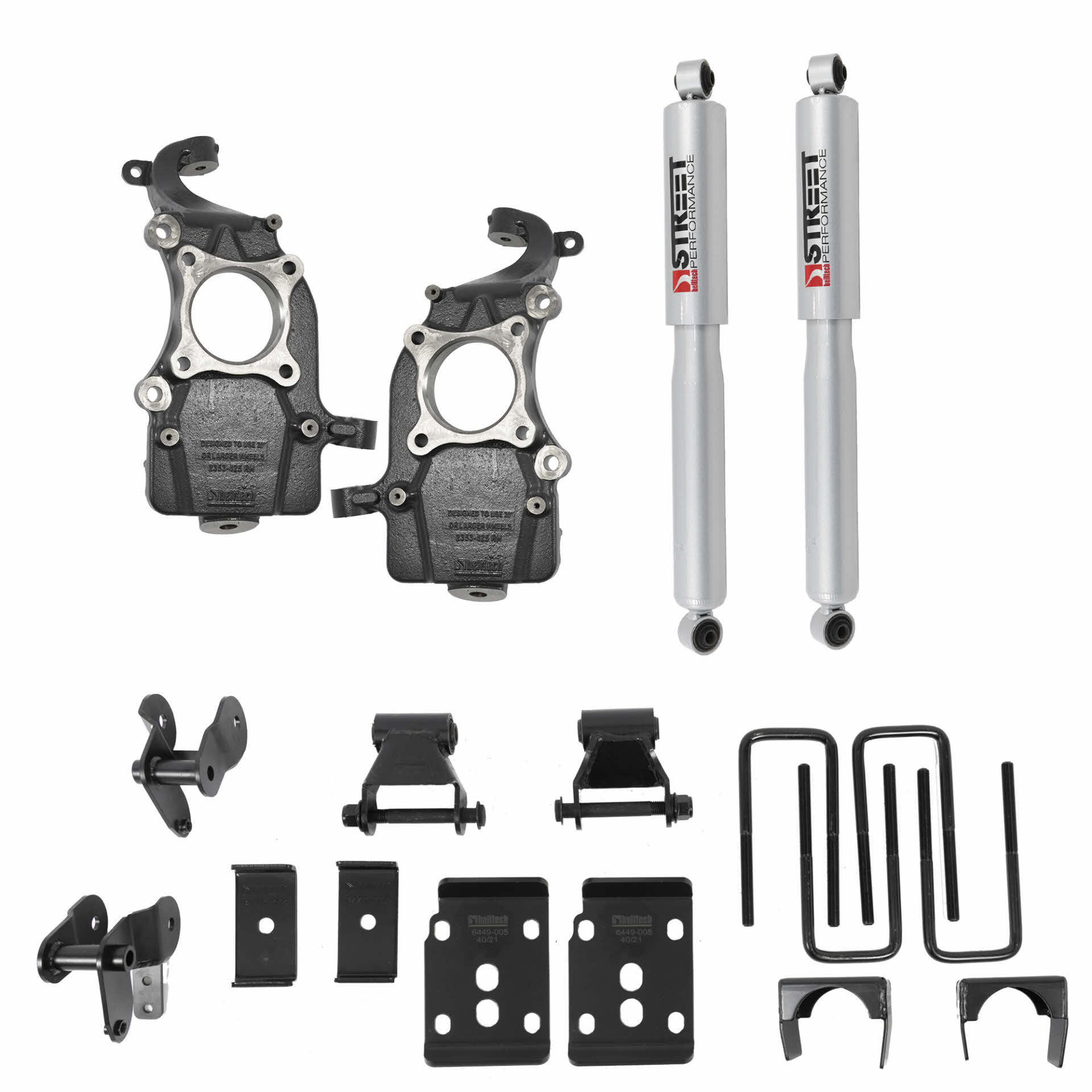 2021-25 F150 2WD Lowering kit, 2 inch front / 4.5 inch rear lowering